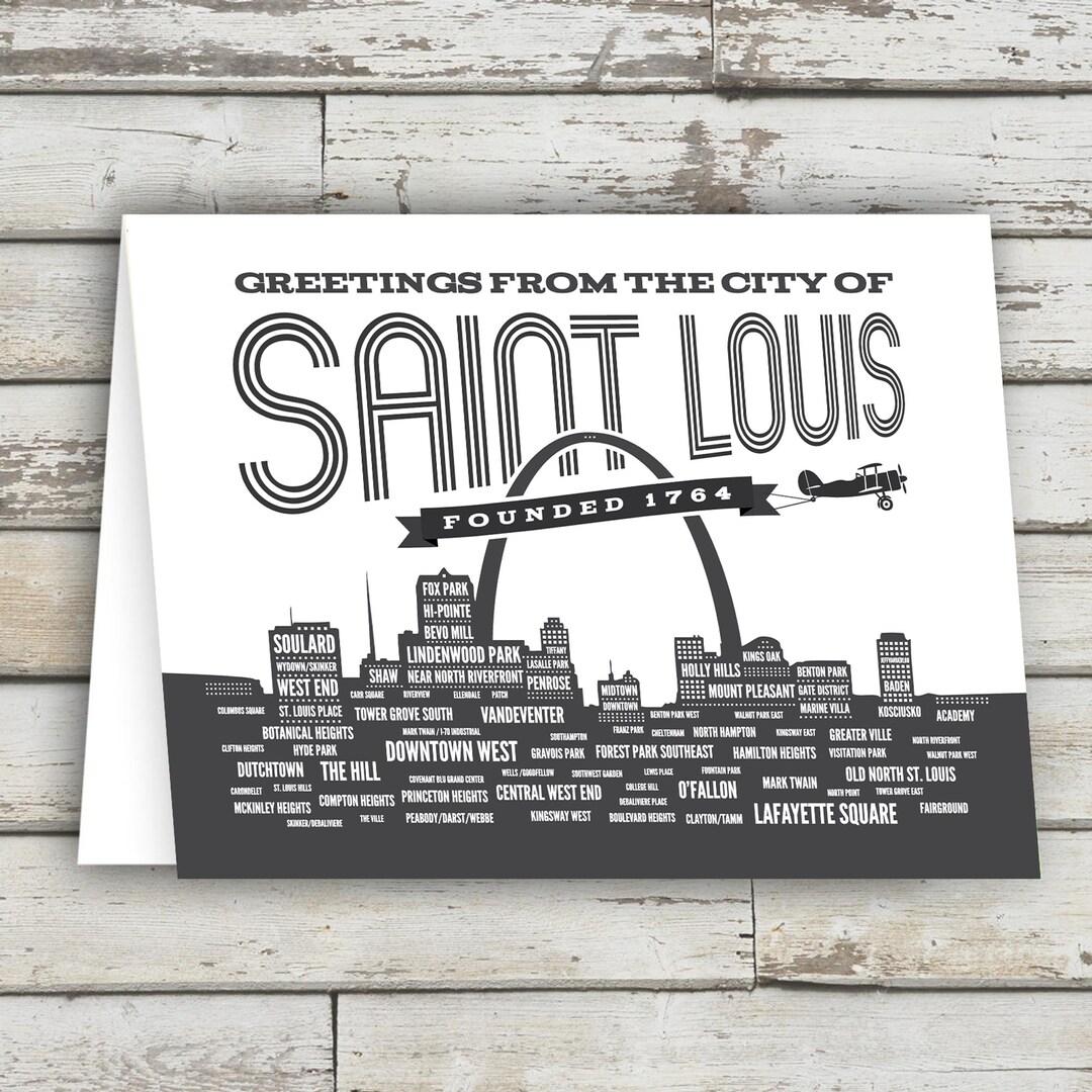 Greetings From STL, St Louis, St Louis Greeting Card, St Louis, Saint ...