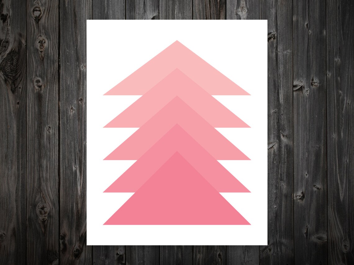 Pink Pink Triangle Pink Triangles Pink Shapes Abstract - Etsy