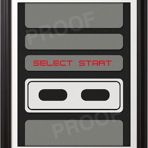 NES Controller Print Set, NES Art, Nerd Art, Geek Gift, Gamer Print ...