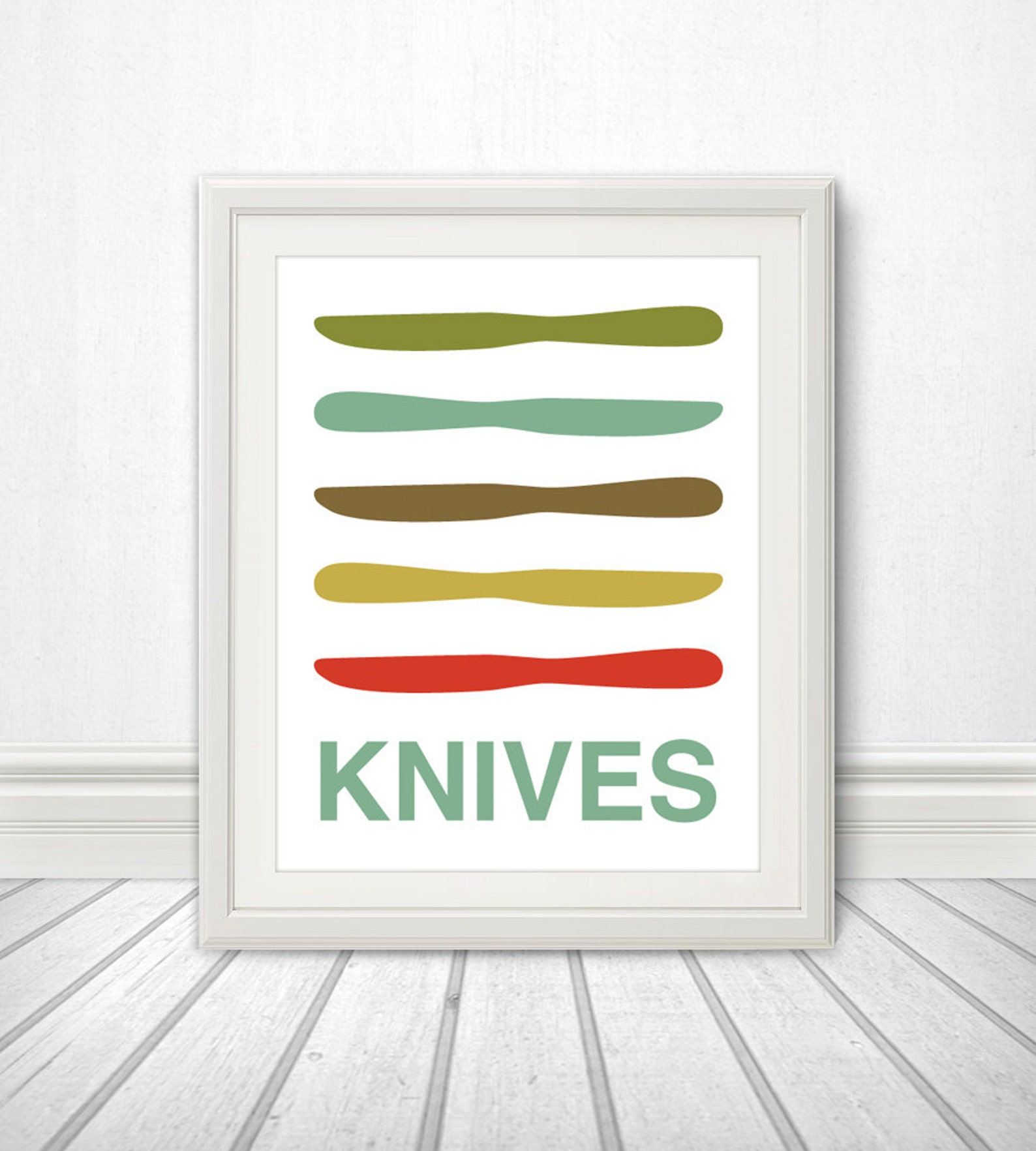 Knife Knives Print Poster Mid Century Art Quote Print - Etsy