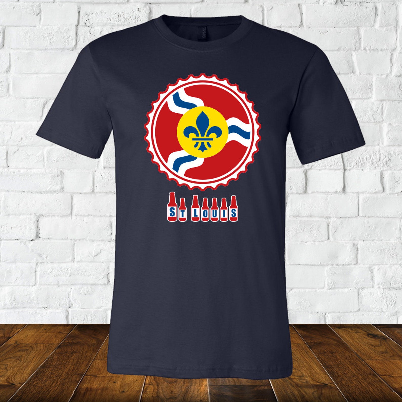 St. Louis Bottle Cap Shirt STL Beer Shirt St Louis Beer St - Etsy