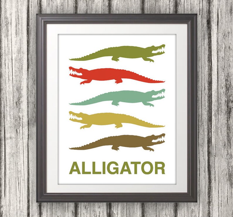 Alligator Nursery Print Alligator Print Alligator Poster - Etsy