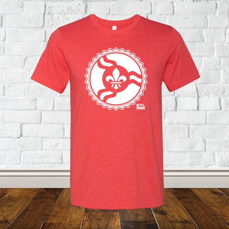 STL Beer Cap Light A STL City Shirt by Benton Park Prints | Etsy