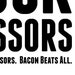 Bacon Rock Scissors, Delicious Bacon Typography, Bacon Print, Bacon Art ...