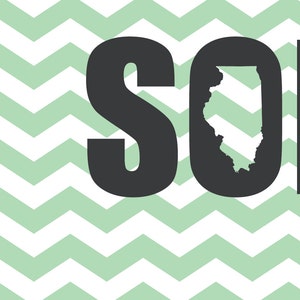 Raised in Southern Illinois State Print - Etsy