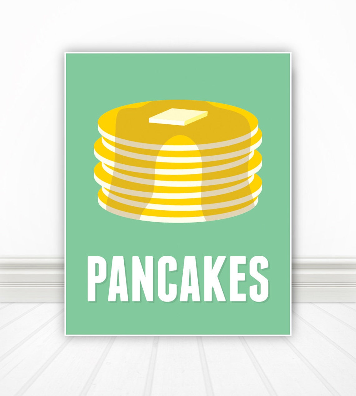 Pancakes Pancakes Print Breakfast Sign Breakfast Art | Etsy