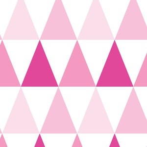 Abstract Pink Triangles, Triangle Print, Triangle Art, Triangle Poster ...