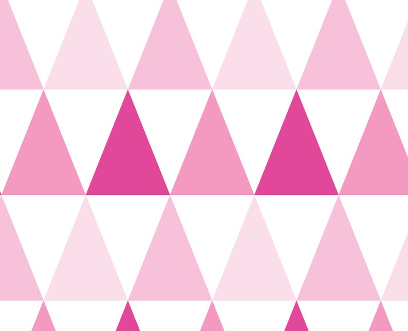 Abstract Pink Triangles Triangle Print Triangle Art - Etsy