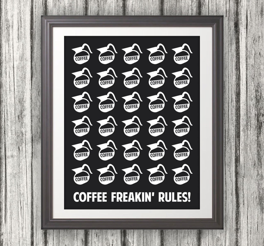 Coffee, Coffee Print, Coffee Print, Coffee Poster, Mid Century Art ...