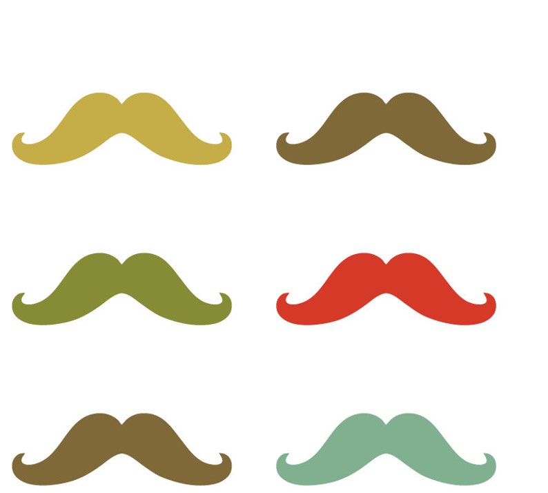 Mustache Print Poster, Mid Century Art, Quote Print, Mustache Art ...