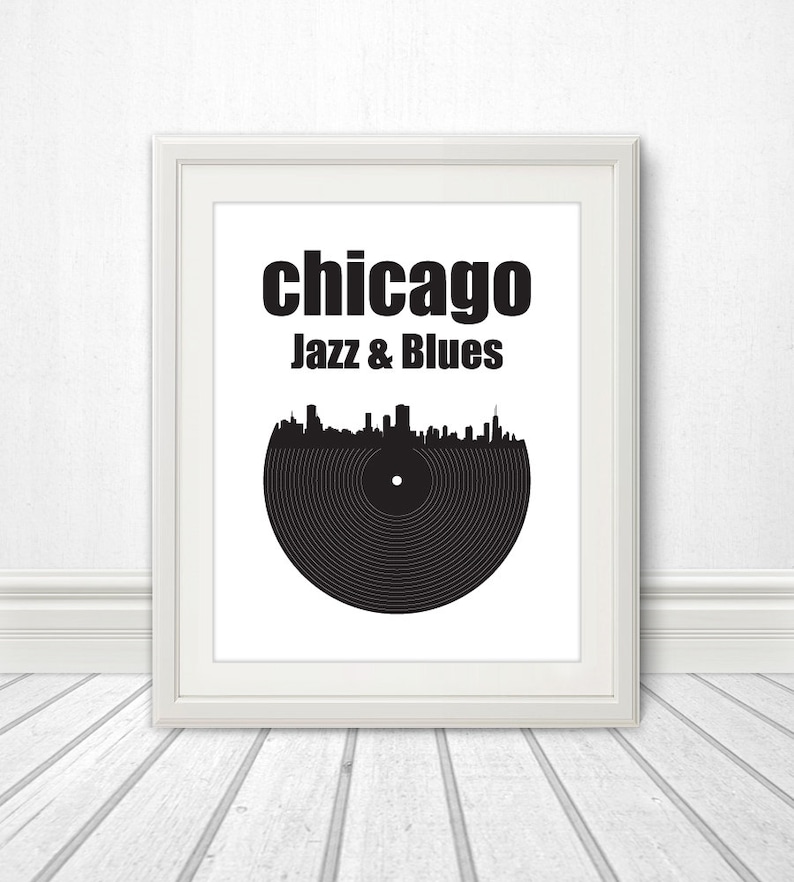 Chicago, Jazz, Blues, Print, Chicago, Chicago Art, Chicago Poster ...