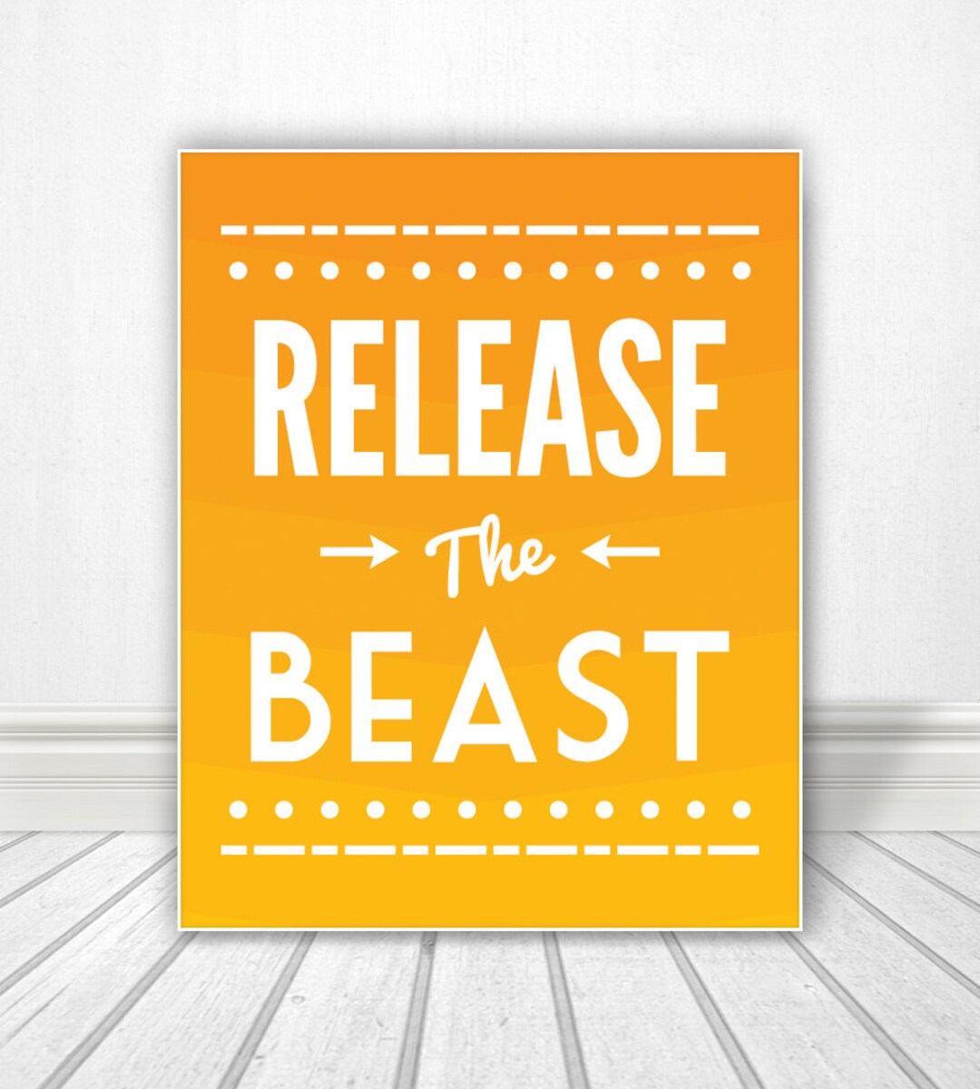 Release the Beast, Bathroom Wall Art, Bathroom Artwork, Wall Art ...
