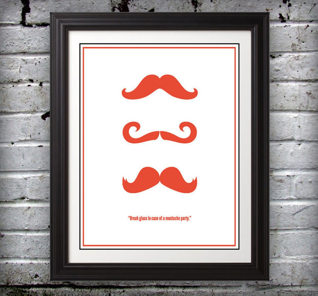 Mustache Party Print - Etsy