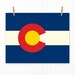 Colorado, Colorado Flag, Colorado Print, Colorado Home, Colorado Wall ...