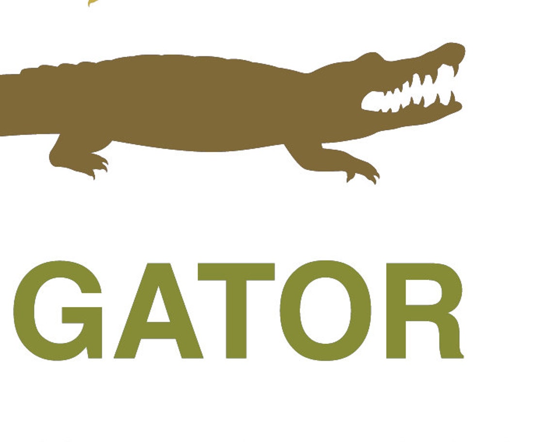 Alligator Nursery Print Alligator Print Alligator Poster - Etsy