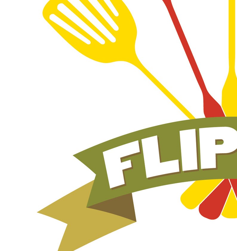 Flippin' Good Food Kitchen Quote Kitchen Art Retro | Etsy