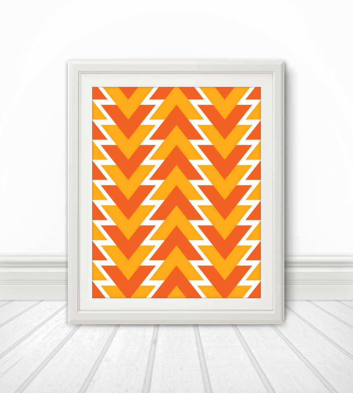 Orange & Yellow Shapes Abstract, Orange, Yellow, Orange Art, Yellow Art ...