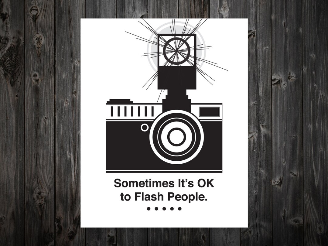 Sometimes It's Ok to Flash People, Camera, Camera Art, Camera Artwork ...