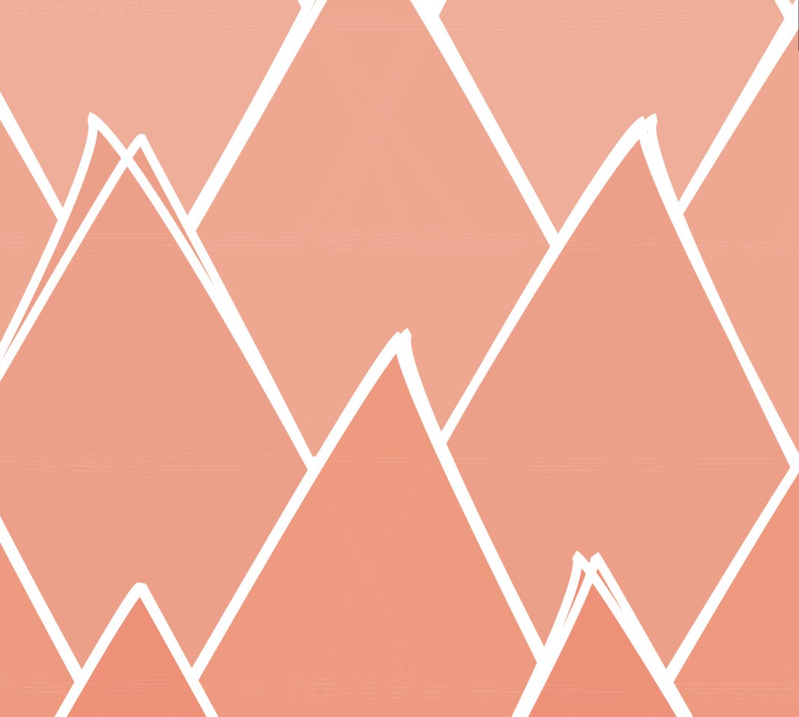 Abstract Coral Triangles Triangle Coral Coral Art Coral - Etsy