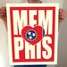 Memphis, Tennessee, Memphis Heart, Memphis Typography, Memphis Print ...