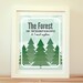 Forest, Forest Nursery, Forest Print, Forest Poster, Forest Quote, Tree ...