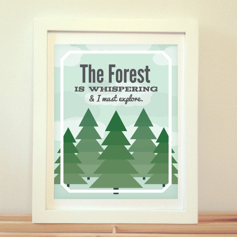 Forest Forest Nursery Forest Print Forest Poster Forest - Etsy