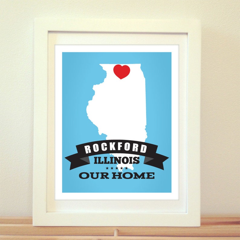 States, State Print, State Art, State Poster, Custom State, State Sign ...