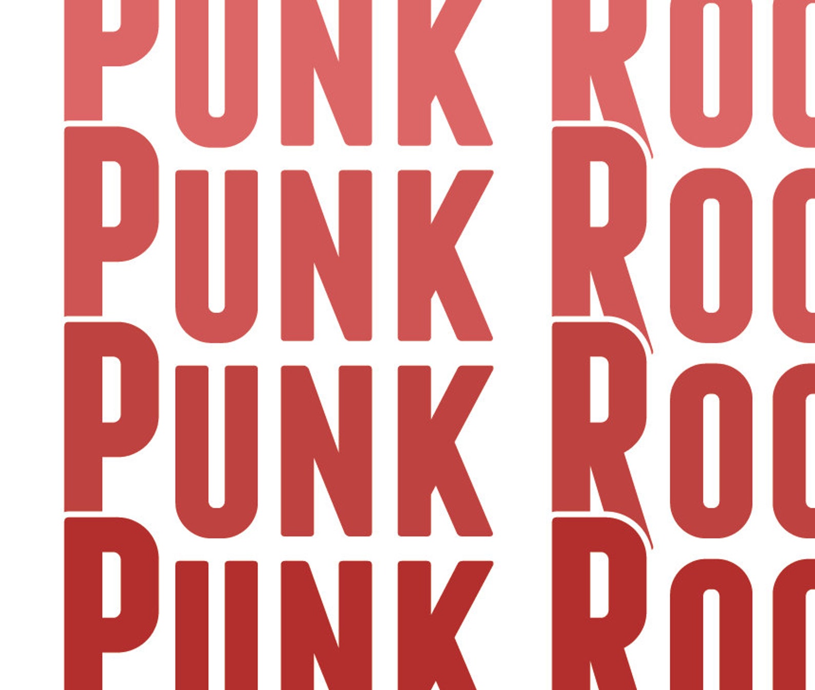 Punk Rock. Punk Rock Print Music Print Music Art Typography | Etsy