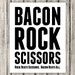 Bacon Rock Scissors Delicious Bacon Typography Bacon Print - Etsy Canada