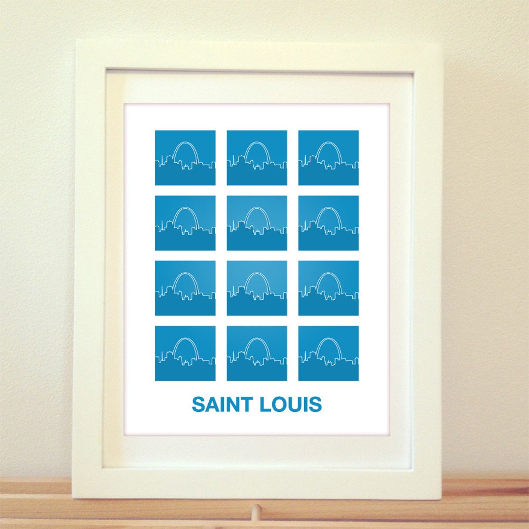 St. Louis Skyline, Abstract Print, STL, Saint Louis, Saint Louis Print ...
