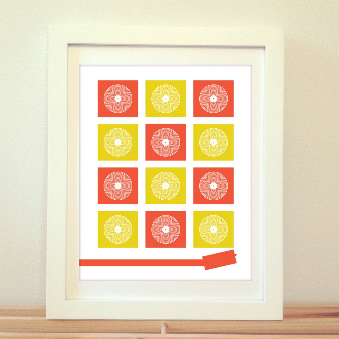 Record Art, Vinyl Record Print, Abstract, Vinyl Record Abstract, Music ...