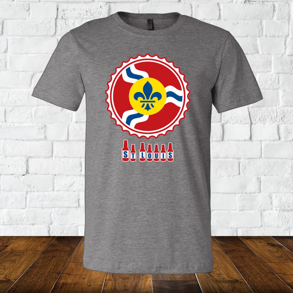 St. Louis Bottle Cap Shirt, STL Beer Shirt, St Louis Beer, St Louis ...