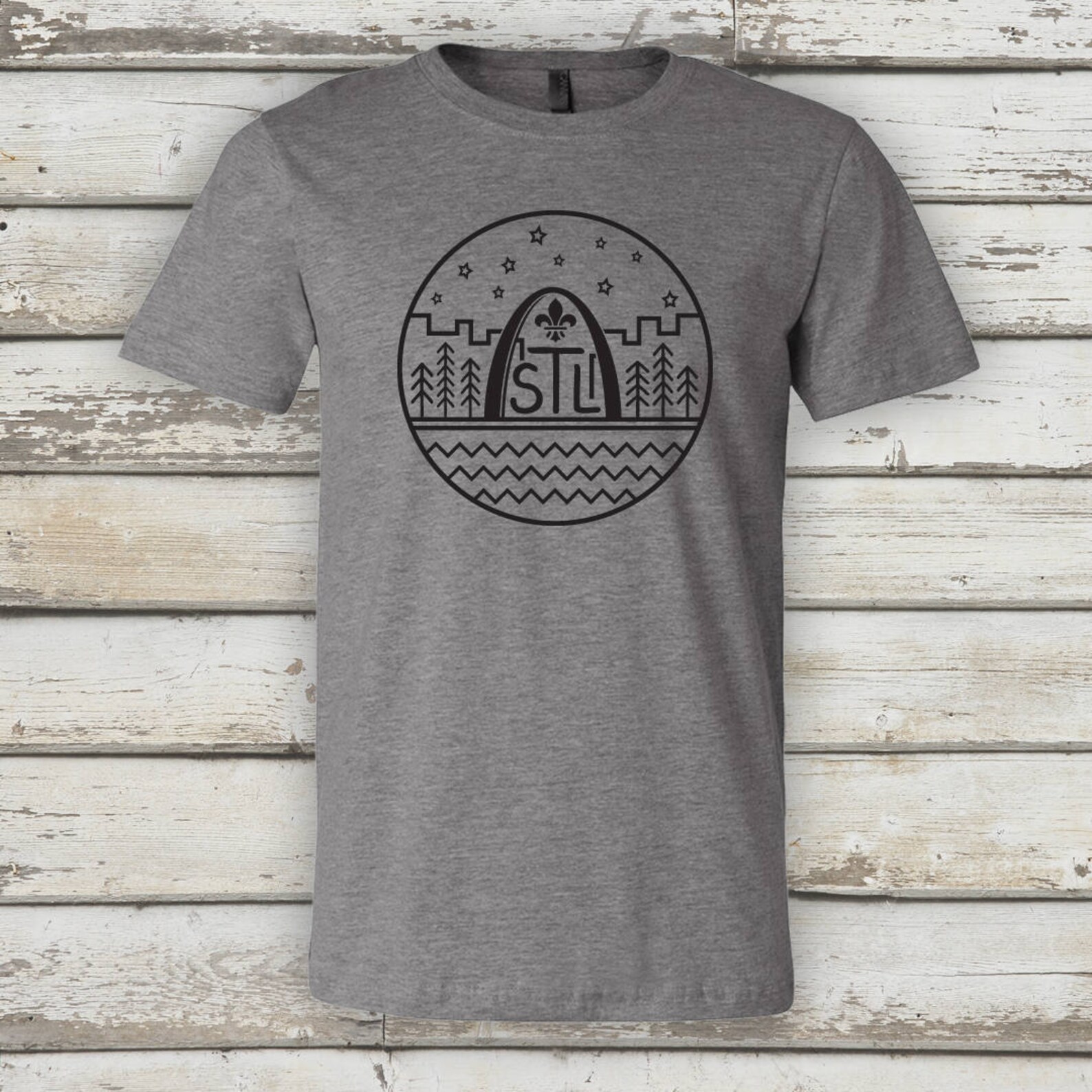 St Louis Camp Shirt - STL City Shirt by Benton Park Prints, St Louis ...