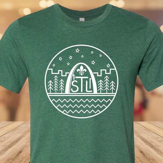 St Louis Camp Shirt STL City Shirt by Benton Park Prints St | Etsy