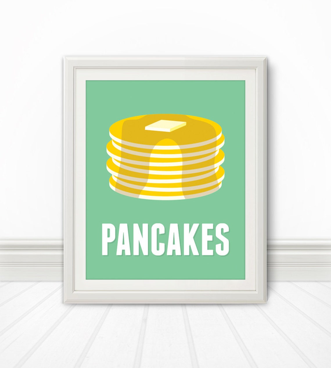 Pancakes Pancakes Print Breakfast Sign Breakfast Art | Etsy