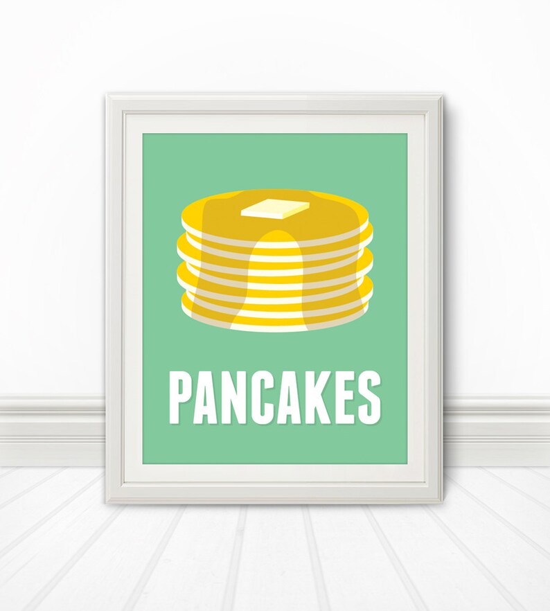 Pancakes Pancakes Print Breakfast Sign Breakfast Art - Etsy