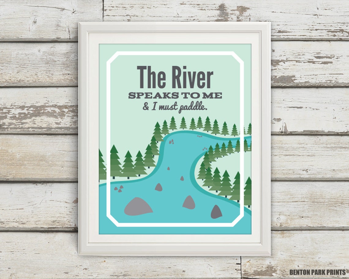 River, River Signs, River Nursery, River Print, River Poster, River Art ...