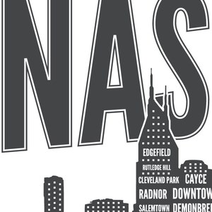 Nashville Neighborhood Poster, Nashville, Tennessee, Nashville Art ...