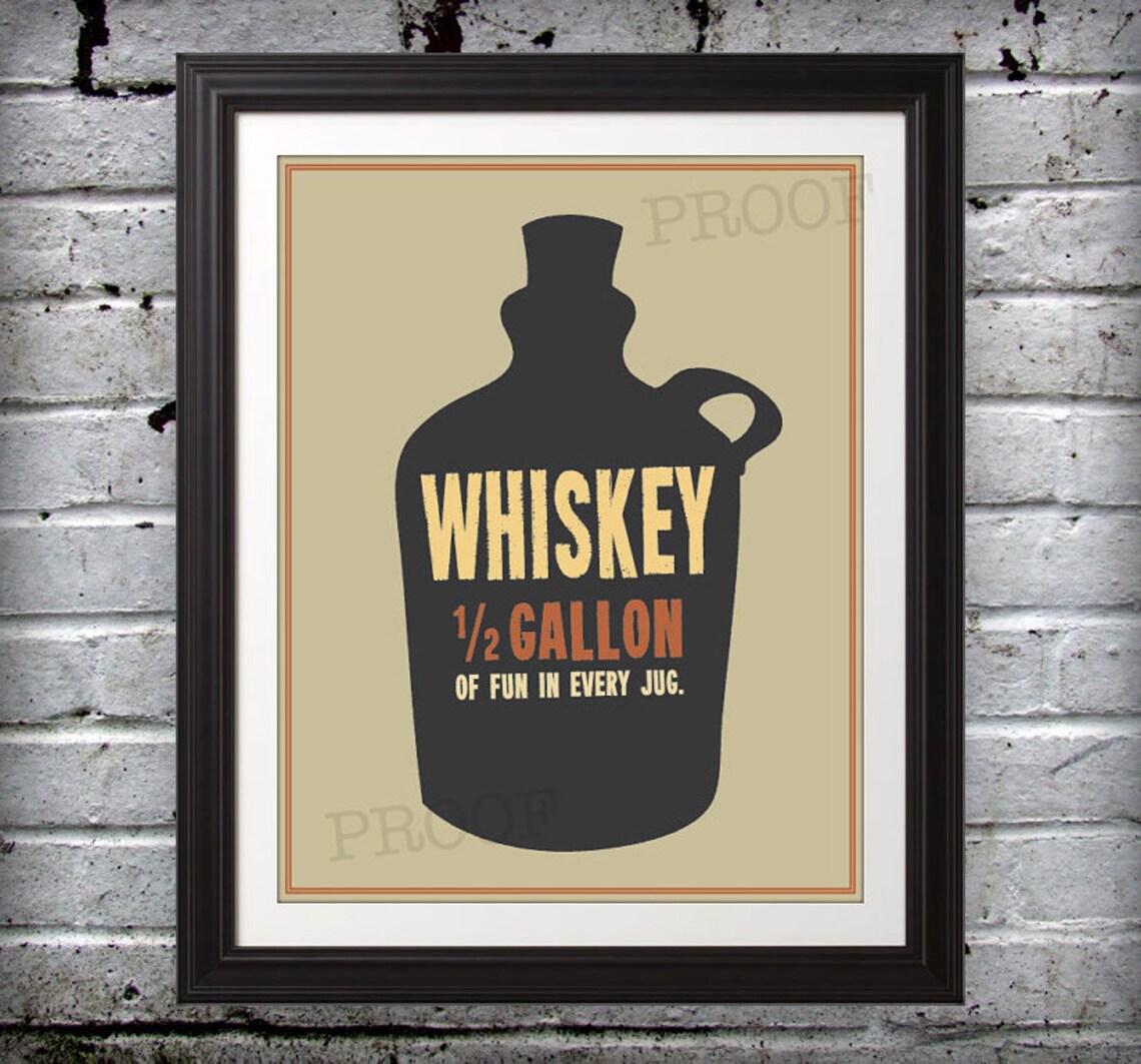 Whiskey Whiskey Print Whiskey Poster Bar Bar Art Bar - Etsy