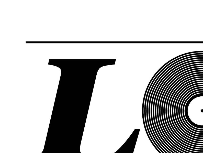 Love Vinyl Vinyl Record Print Vinyl Record Art Love Print | Etsy