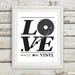 Love Vinyl, Vinyl Record Print, Vinyl Record Art, Love Print, Music ...