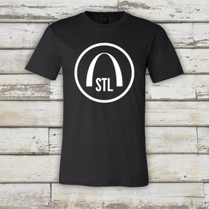 STL Arch Minimalist Tee - A STL City Shirt by Benton Park Prints, St ...