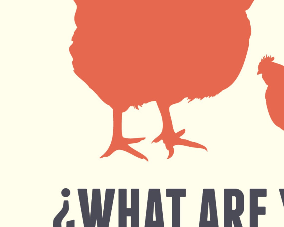 What Are You, Chicken - Nerd, Nerd Art, Geek, Kitchen Sign, Kitchen ...