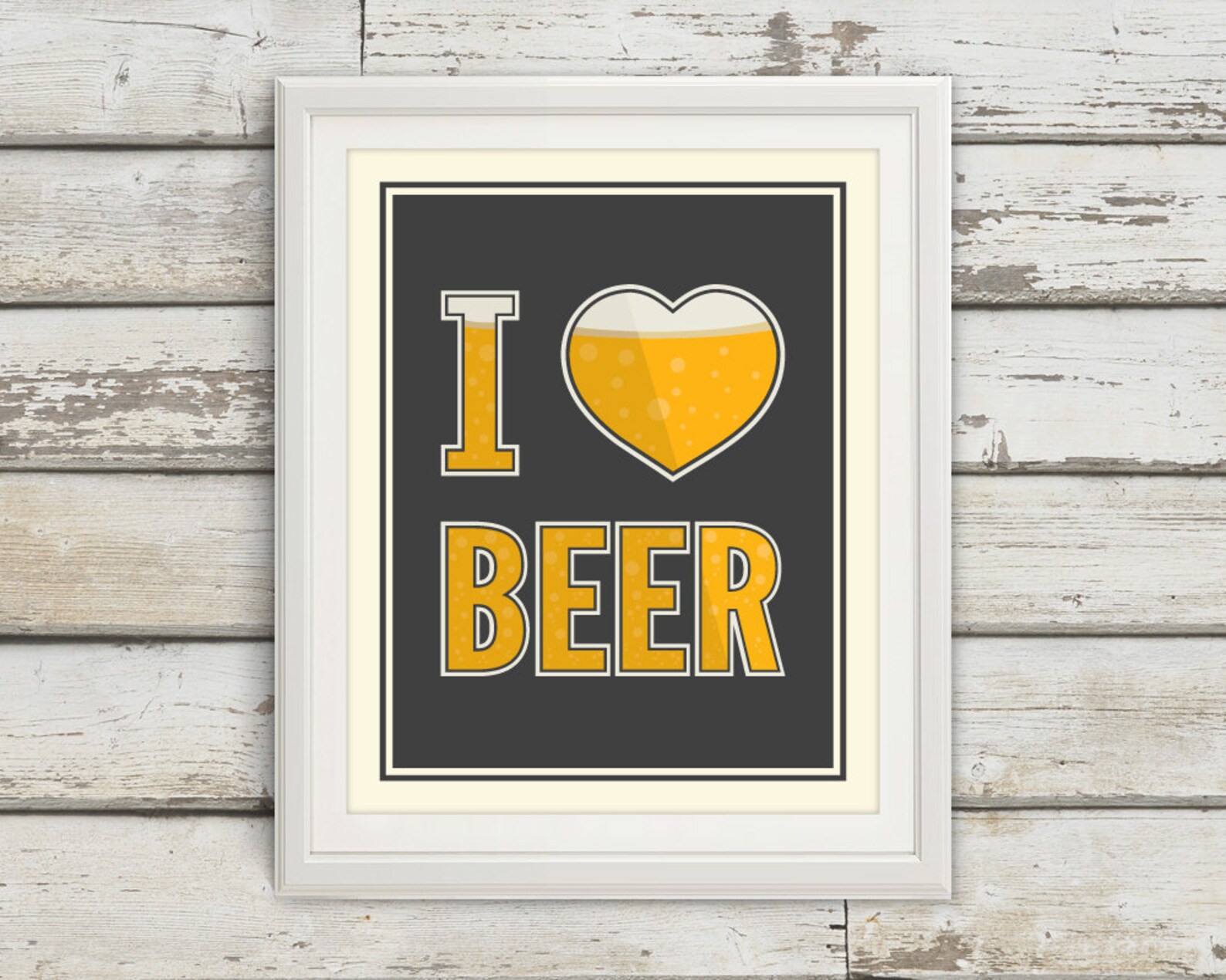 I Heart Beer I Love Beer Beer Artwork Craft Beer Beer Bar - Etsy