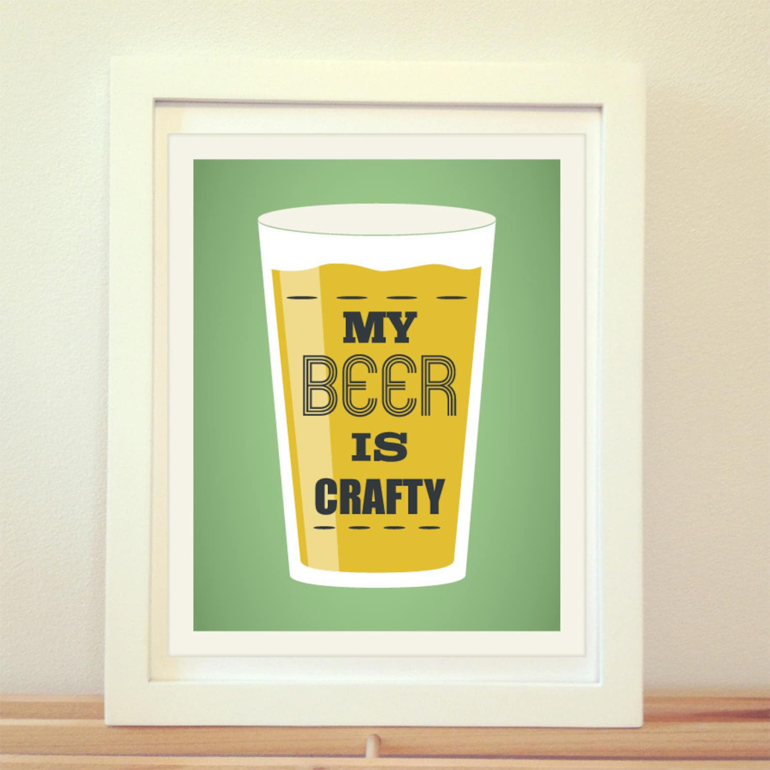 My Beer Crafty Beer Print Beer Art Craft Beer Home Decor - Etsy
