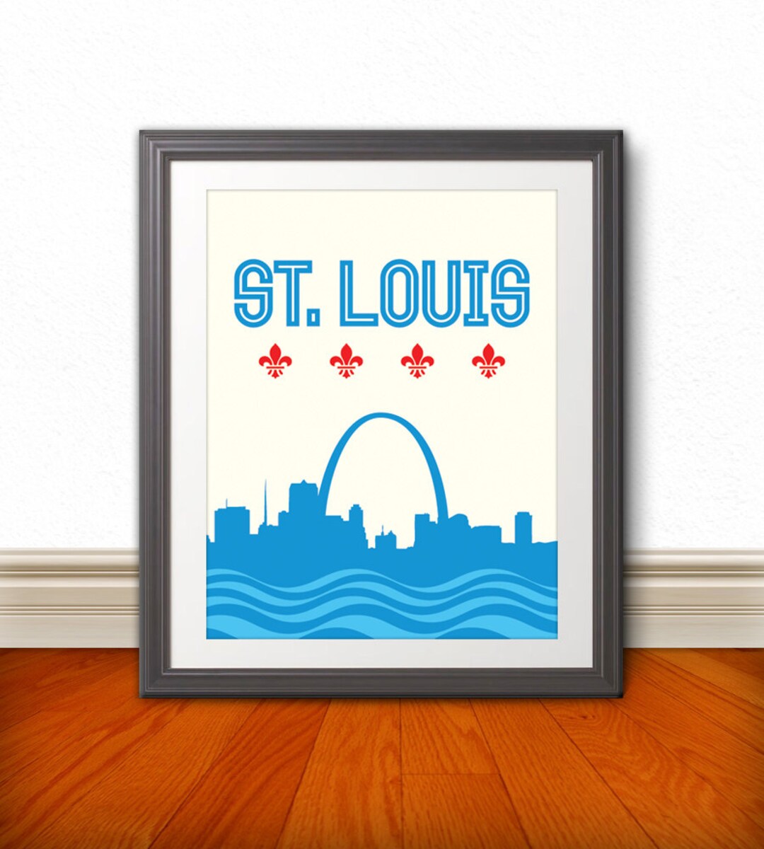 St. Louis, St. Louis Skyline, St. Louis Arch, St. Louis Print, St ...