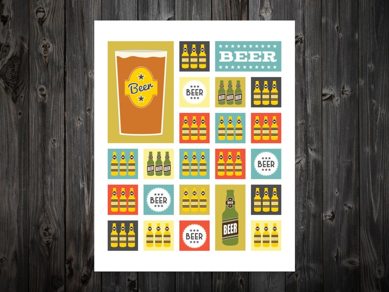 Mid Century Modern Salute To Beer Mid Century Beer Beer | Etsy