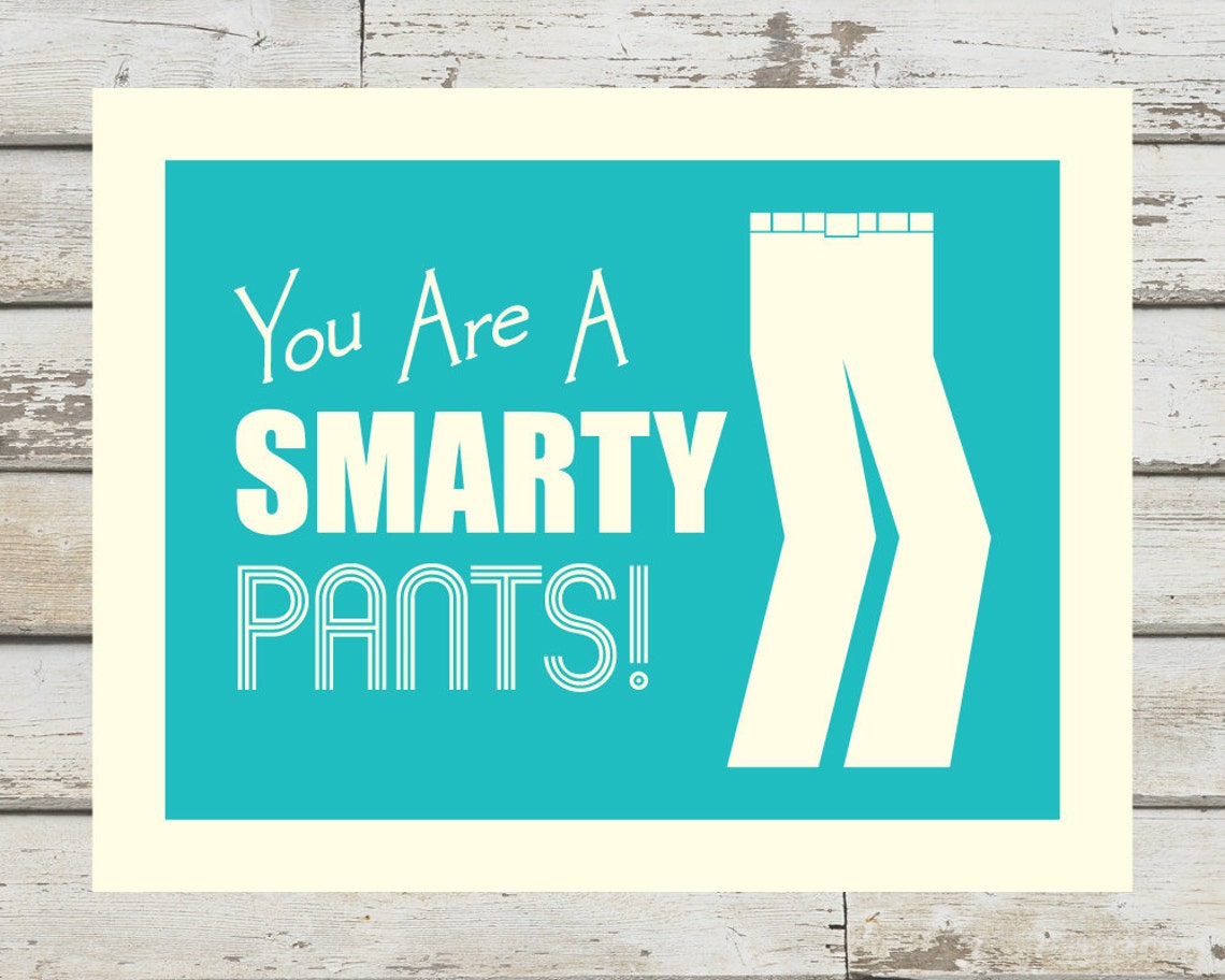You Are A Smarty Pants Graduation Card Graduation & School - Etsy