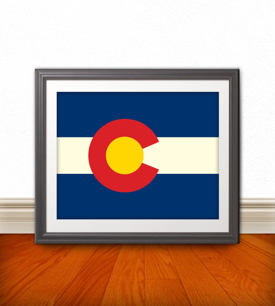 Colorado, Colorado Flag, Colorado Print, Colorado Home, Colorado Wall ...