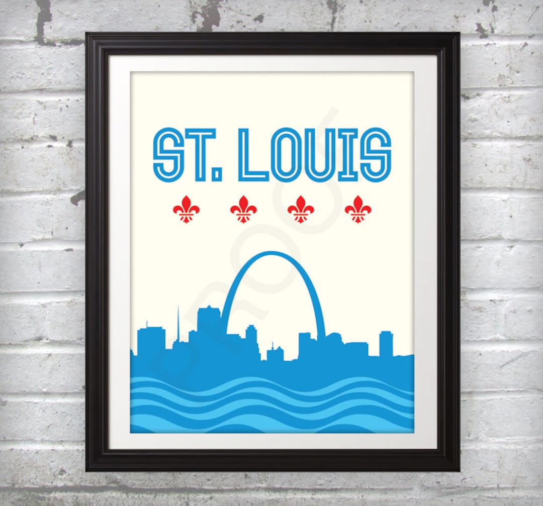 St Louis, St Louis Skyline, St Louis Arch, St Louis Print, St Louis ...